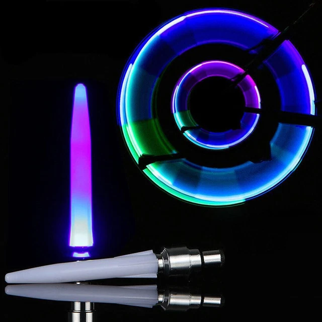 Tire Valve Stem Covers LED Tire Valve Stem Light Caps - Auto & Bike ...