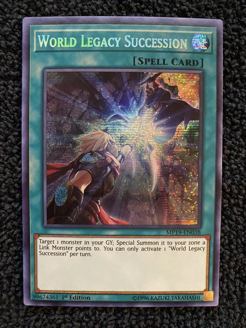 YU-GI-OH ! WORLD Legacy Succession MP19-EN038 secret prismatique rare ...