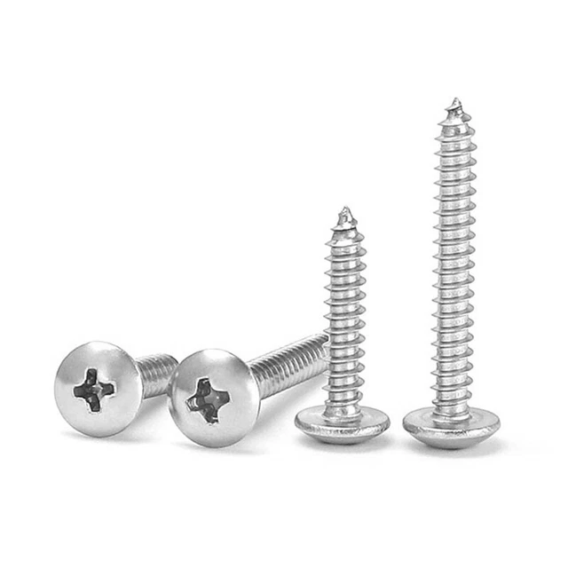 BIG PAN HEAD Self Tapping Screw 316 Stainless Steel Wood Screws M3 M4 ...