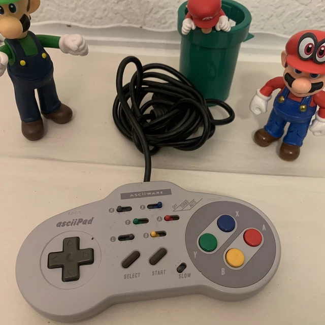 SUPER NINTENDO ASCIIWARE Turbo AsciiPad Controller - Model 4900 - Pre ...