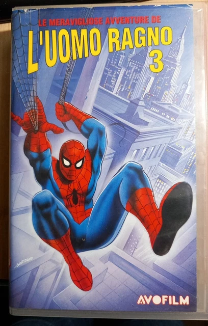 VHS FILM LE MERAVIGLIOSE AVVENTURE DE L'UOMO RAGNO 3 - 1994 AVO VHS no ...