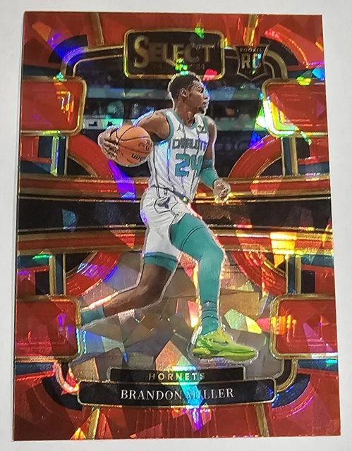 2023-24 PANINI SELECT Brandon Miller Rookie Red Ice Prizm #80 Charlotte ...