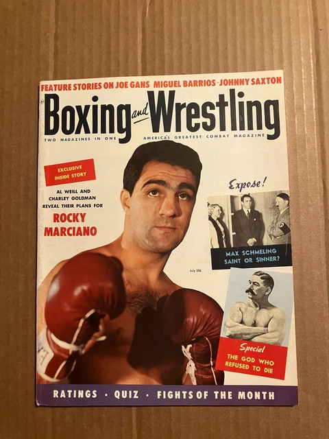 1956 BOXING AND WRESTLING MAGAZINE, JUL: MAX SCHMELING SAINT or SINNER ...
