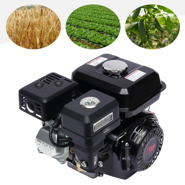 7HP 4-STROKE GAS-POWERED Engine Horizontal Motor OHV Air Cooling 5.1 kW ...