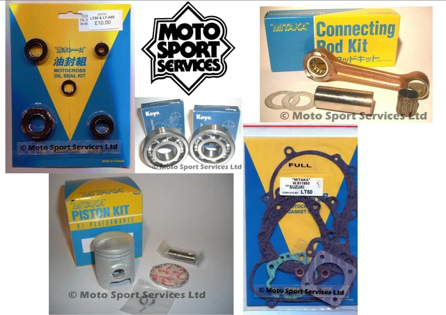 SUZUKI LT 50 Lta Kit Reconstruction Moteur Canne Piston 42.00mm Secteur ...