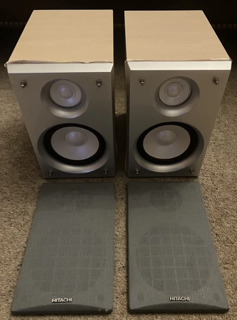 PAIR OF HITACHI Speaker Set System 30 Watts 8 Ohms From Ax M81 See Pics ...