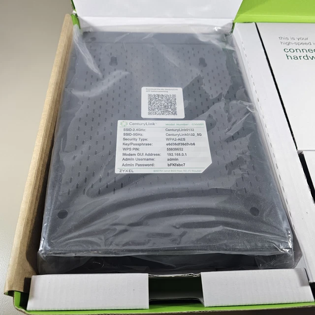 CENTURYLINK ZYXEL C3000Z Wireless Modem w/ WiFi Router Complete Power ...
