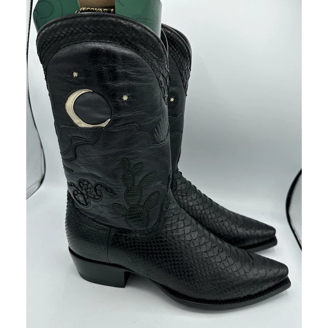 TECOVAS MEN BIRTHDAY Boot VIII Midnight Python Size 9.5 New Limited Ed ...