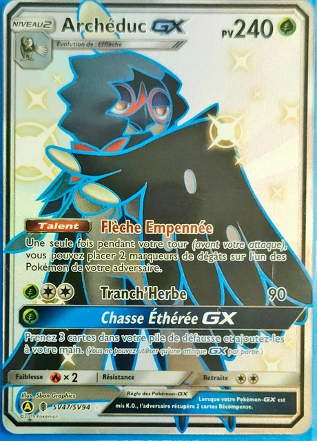 CARTE POKÉMON ARCHÉDUC GX SV47/SV94 - Destinées Occultes SL11.5 FR EUR ...