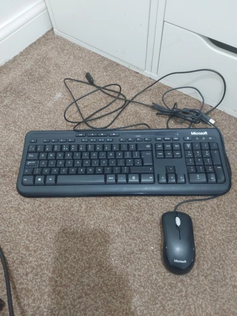 MICROSOFT WIRED KEYBOARD 600 & Basic Optical Mouse V2.0 £13.19 ...