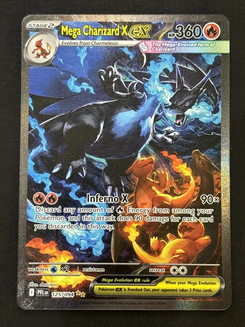 MEGA CHARIZARD X EX SIR 125/094 (English) Phantasmal Flames Pokemon TCG £1,549.00 - PicClick UK