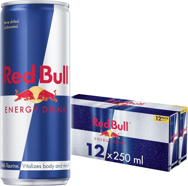 RED BULL ENERGY Drink 250 ml x12 £12.99 - PicClick UK