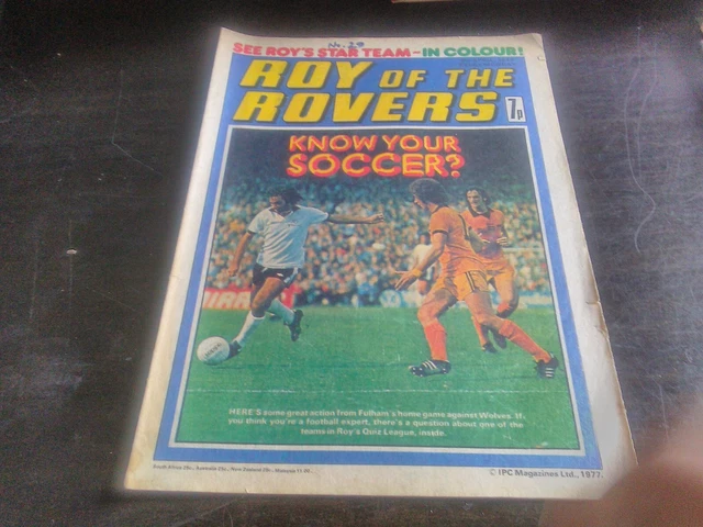 ROY OF THE Rovers Comic 9 April 1977 Roy's Star Team £3.45 - PicClick UK