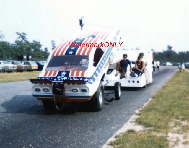 JIM MAYBECK &SCREMING Eagle" 1971 Chevy Vega NITRO Funny Car PHOTO ...