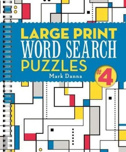 MARK DANNA LARGE Print Word Search Puzzles (Encuadernación de anillas ...