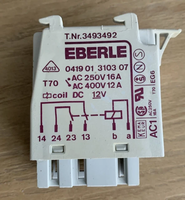 ORIGINAL MIELE RELAIS 3493492 12V DC von Waschmaschine EUR 18,00 ...