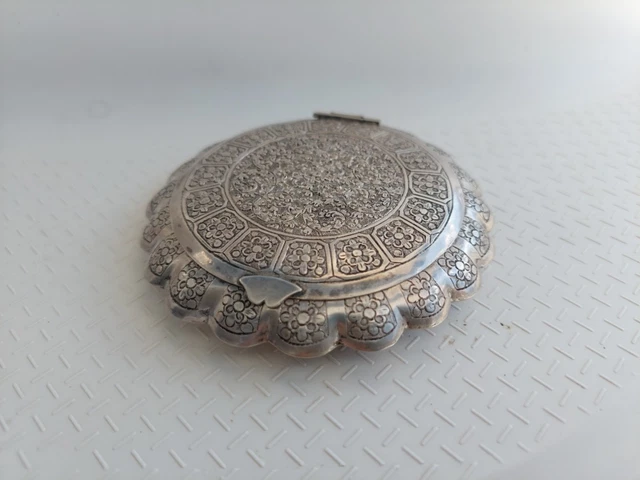ANCIEN POUDRIER EN Argent EUR 189,00 - PicClick FR