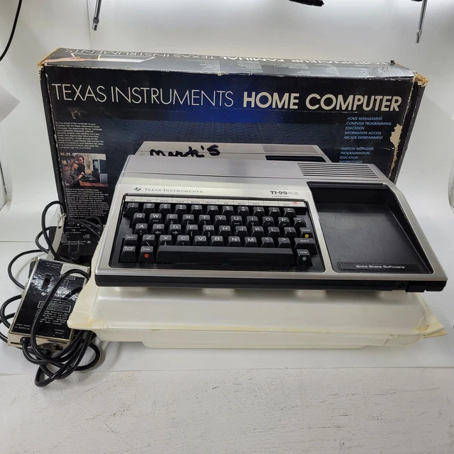 TI-99/4A TEXAS INSTRUMENTS Home Computer Console System Bundle - READ ...