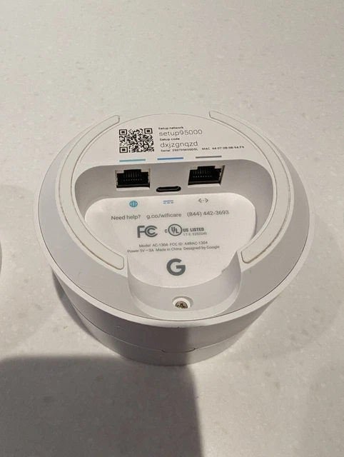 OEM WHITE GOOGLE Wi-Fi Whole Home Wireless Router AC-1304 Tested (3 ...