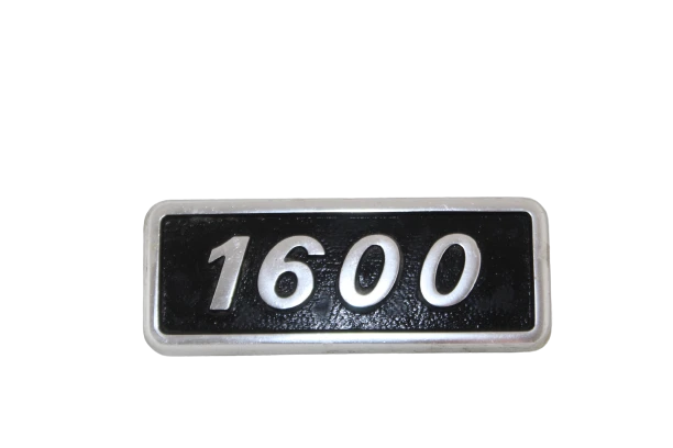 EMBLÈME ORRNEMENT BADGE Plaque Logo Emblème Aluminium pour fiat 1600 ...