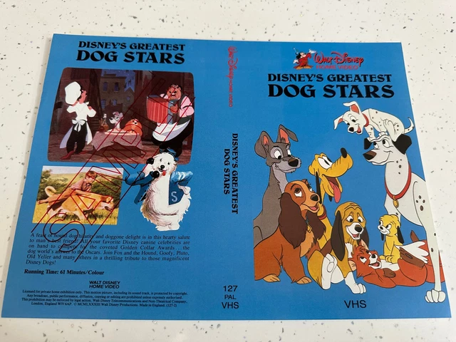 DISNEY'S GREATEST DOG Stars - Sample VHS Video Sleeve - UK Disney £8.99 ...