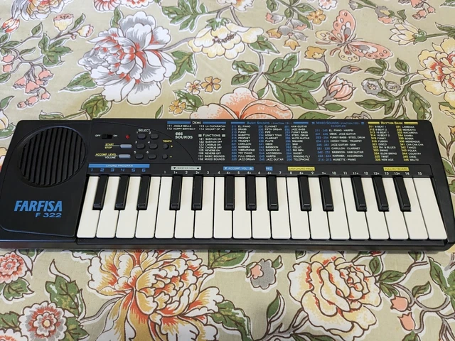 FARFISA F322 TASTIERA Elettronica 32 Tasti Per Scuola Lezioni Apprendimento EUR 32,90 - PicClick IT