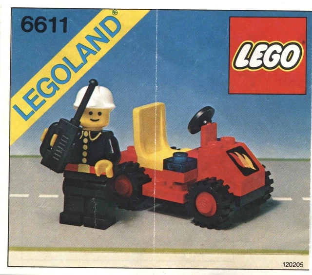 LEGO CITY / Town, Classic # 6611 Fire Chief's Car - istruzioni di ...