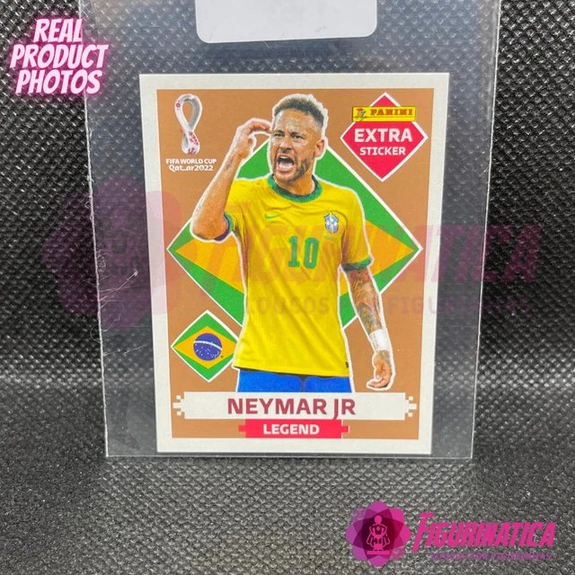 Panini Qatar World Cup Extra Sticker 2022 Legend Neymar Jr Silver Prata
