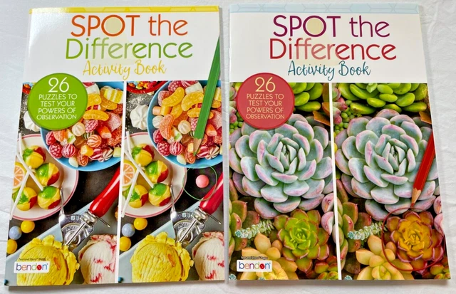 SPOT THE DIFFERENCE Activity Books / LOT OF 2 Book / Power of ...