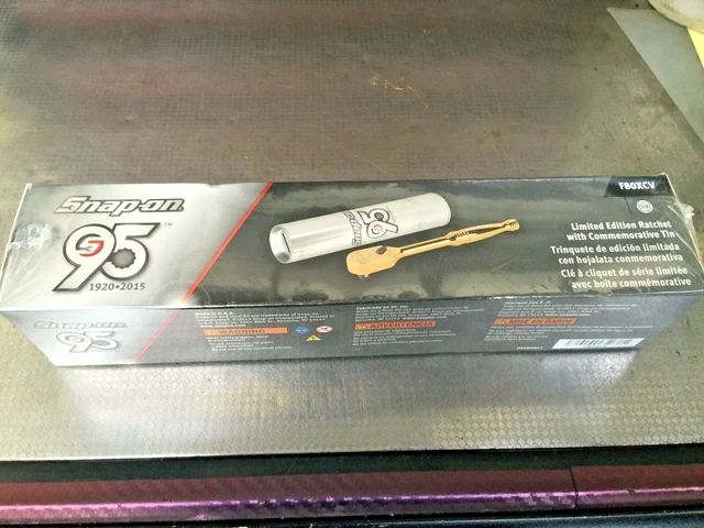 SNAP ON 95TH Anniversary 3/8 Ratchet Gold LIMITED EDITION Never Been ...