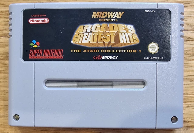 MIDWAY PRESENTS ARCADE'S greatest hits GC Super Nintendo SNES PAL ...