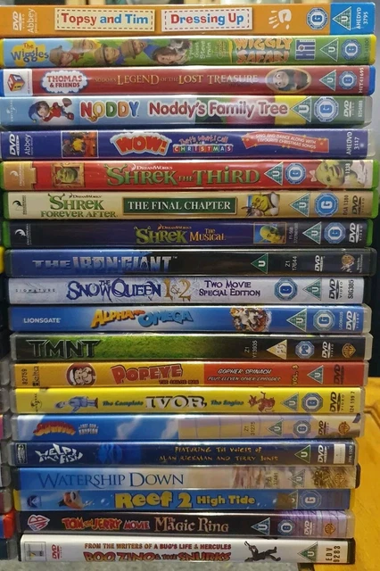 40 × KIDS DVD Job Lot Bundle Noddy,Wiggles,Paw Patrol,Pingu,Peppa Pig ...