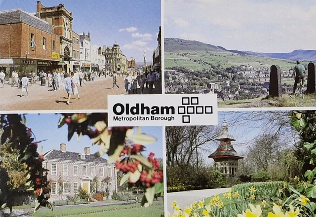 OLDHAM METROPOLITAN BOROUGH Vintage Postcard £1.18 - PicClick UK