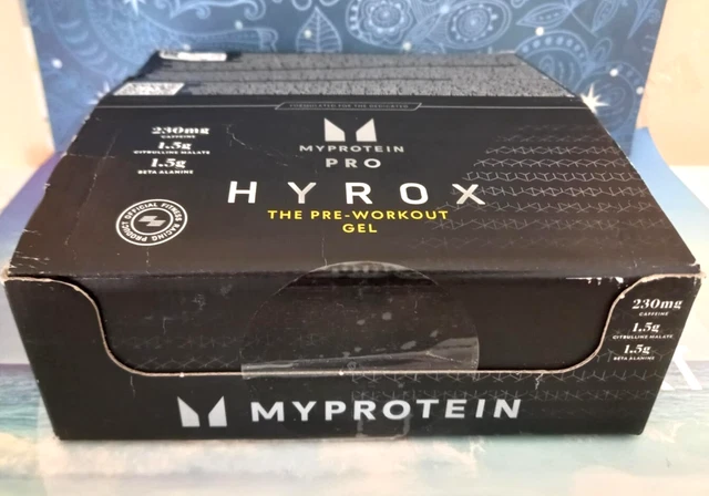 MYPROTEIN PRO HYROX The Pre-Workout Gel 12X 48Ml 576Ml Green Apple £14. ...