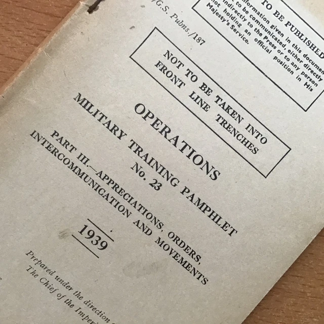 ORIGINAL WW2 BRITISH ARMY PAMPHLET: MTP 46, CAMOUFLAGE - Field Defences ...