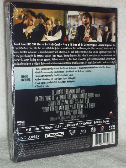 HIDING OUT (4K/BLU-RAY, 2025) NEW Jon Cryer Keith Coogan Annabeth Gish ...