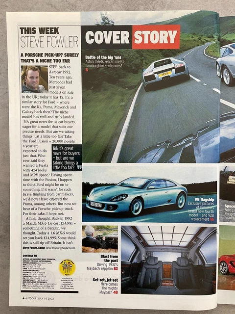 AUTOCAR MAGAZINE - 16 July 2002 - Elise, 320td, Leon Cupra, NSX, 9-3 ...
