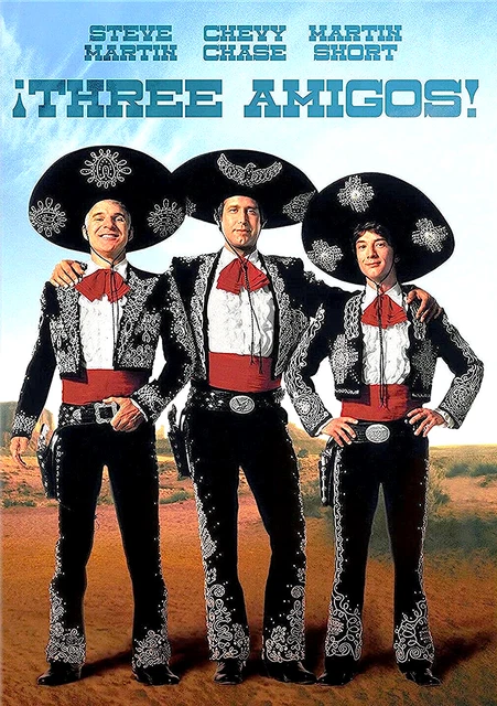 THREE AMIGOS DVD New Steve Martin Chevy Chase Martin Short Comedy ...