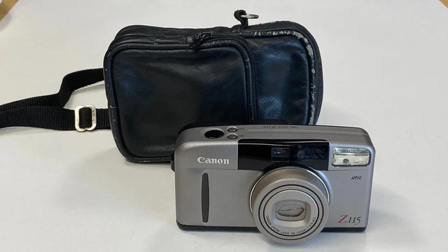 CANON SURE SHOT Z115 35mm Film Point and Shoot Camera Silver Tested £47 ...