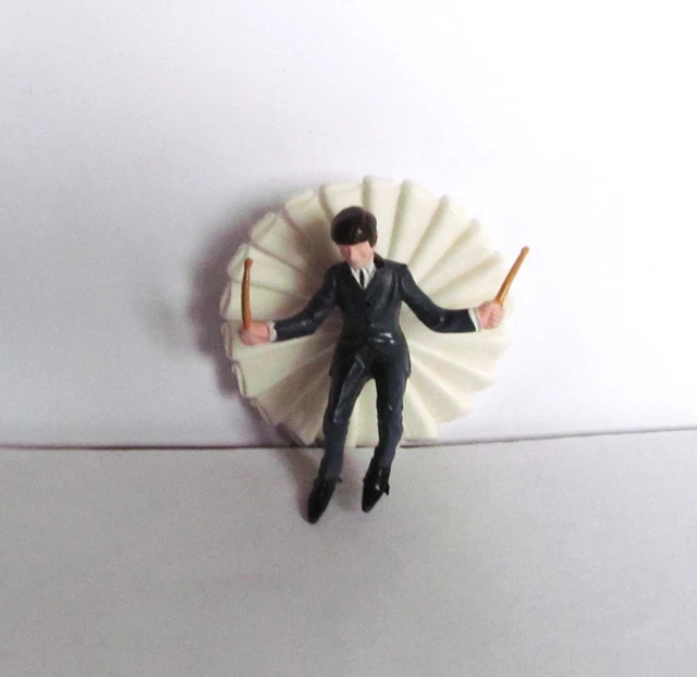 RARE 1960S SUBBUTEO BEATLES Official Pins RINGO STARR Plastic Figure ...