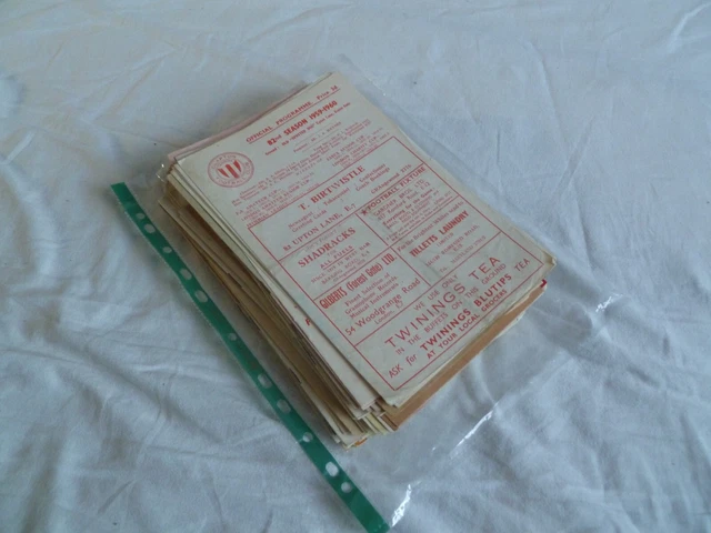 MY PRIVATE COLLECTION of Non League 1950 's football programmes 75 in ...