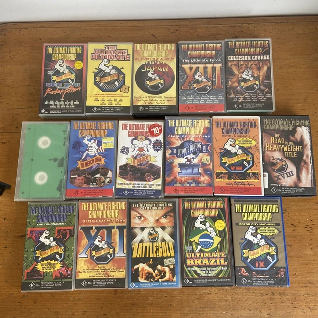 VINTAGE RARE UFC VHS Tapes Bundle x16 - MMA wresting Fighting Series ...
