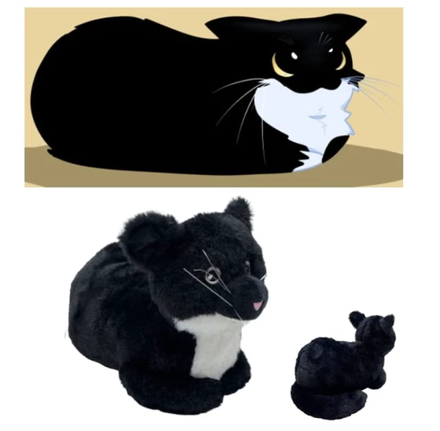 MAXWELL THE CAT Plush Toy, Realistic 3D Model Cat Shaped Cartoon ...
