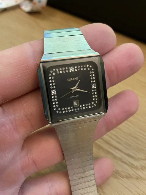 RADO WATCH VINTAGE automatic diamond face Mod Depose £500.00 - PicClick UK