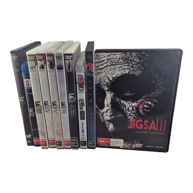 SAW DVD COLLECTION 1-9 Bundle - Jigsaw Spiral - DVD/Blu-ray - Region 4 ...