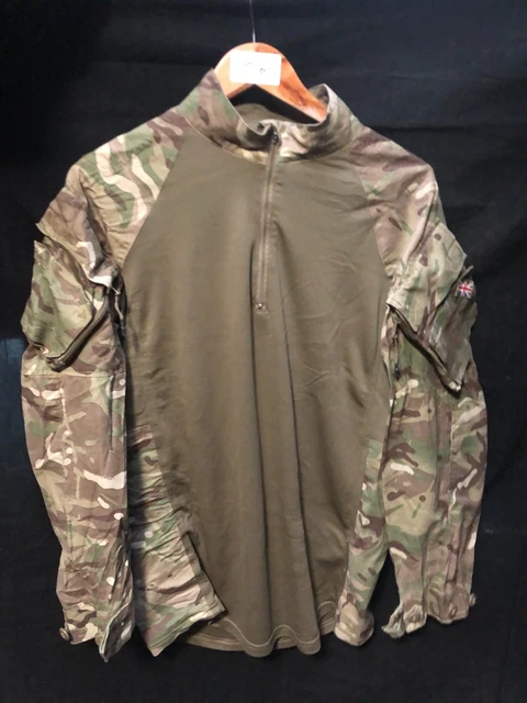 BRITISH ARMY MTP Camouflaged UBAC Under Body Armour Shirt - Size 180/ ...