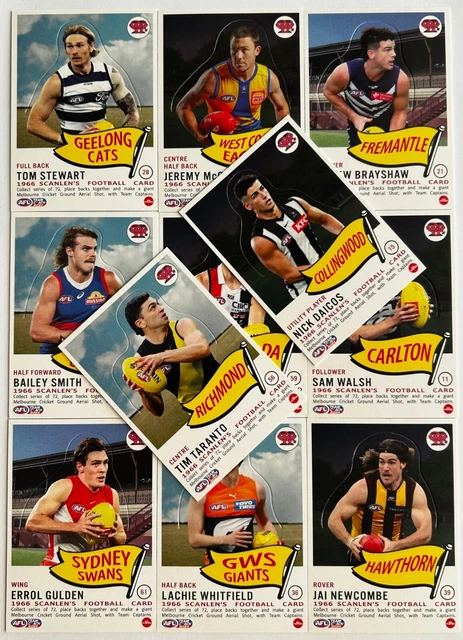 AFL TEAMCOACH 2024 - SCANLEN'S 1966 DIE CUT Combined Shipping #1 - #72 ...