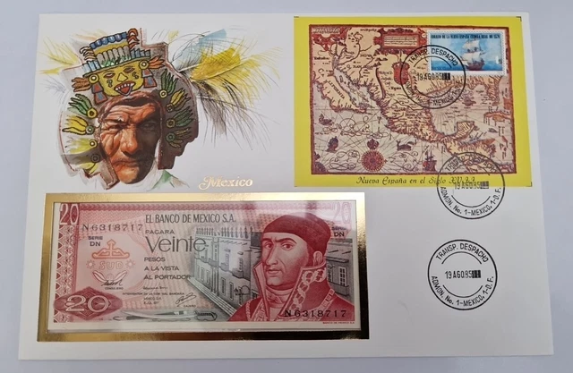20 PESOS 1977 Excellent Condition envelope Stamp BANKNOTE Mexico £12.49 ...