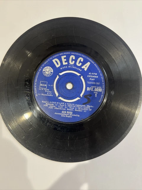 KEN DODD. LOVE Is Like A Violin 7” Vinyl Single EUR 3,57 - PicClick DE