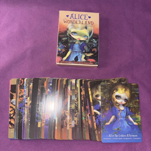 ALICE IN WONDERLAND Oracle Card Deck By Lucy Cavendish Artwork Jasmine ...
